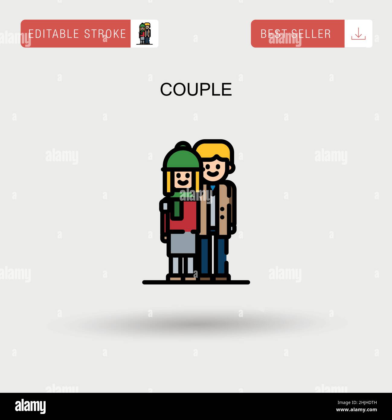 Couple happy hugging beach Stock Vector Images - Alamy