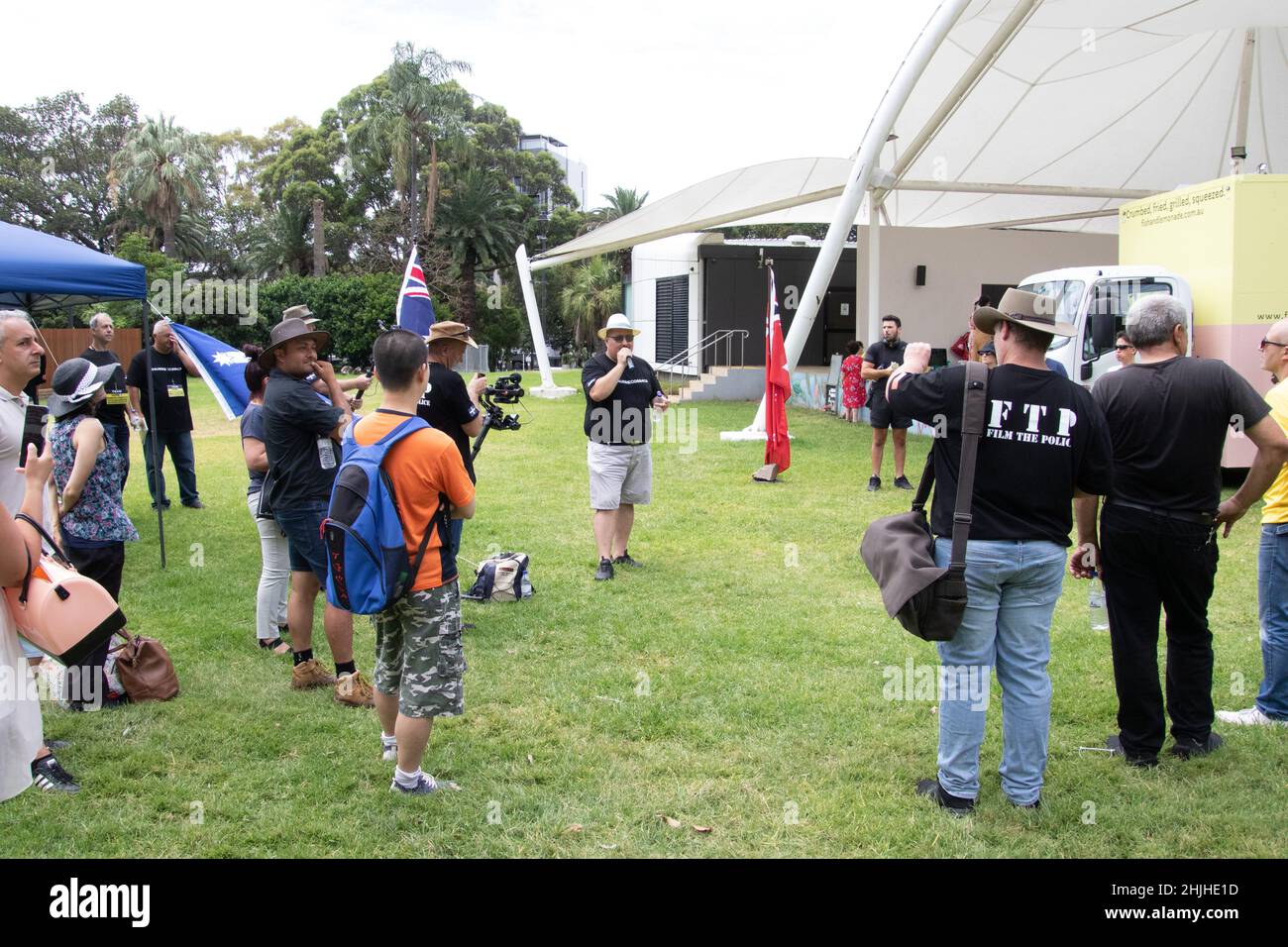 Sydney, Australia. 30th January 2022. Freedom fighter Simeon Boikov ...