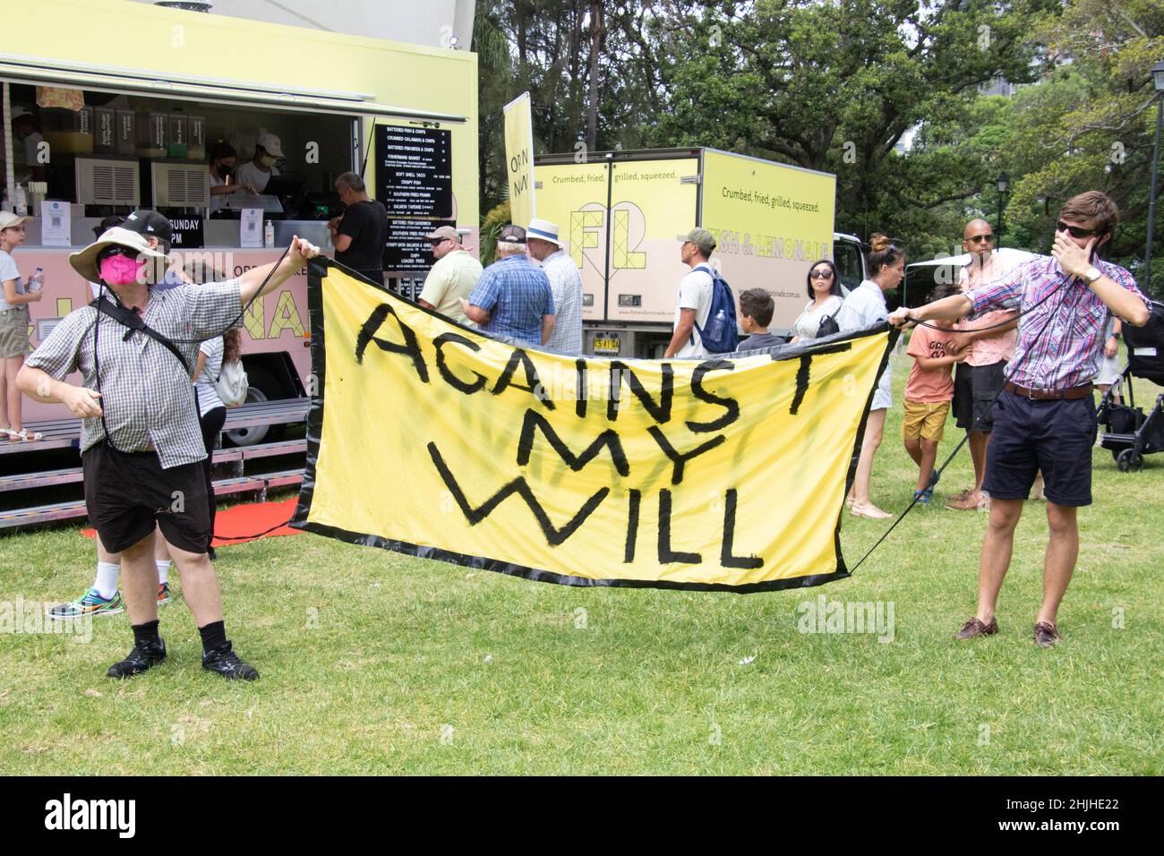 Sydney, Australia. 30th January 2022. Freedom fighter Simeon Boikov ...