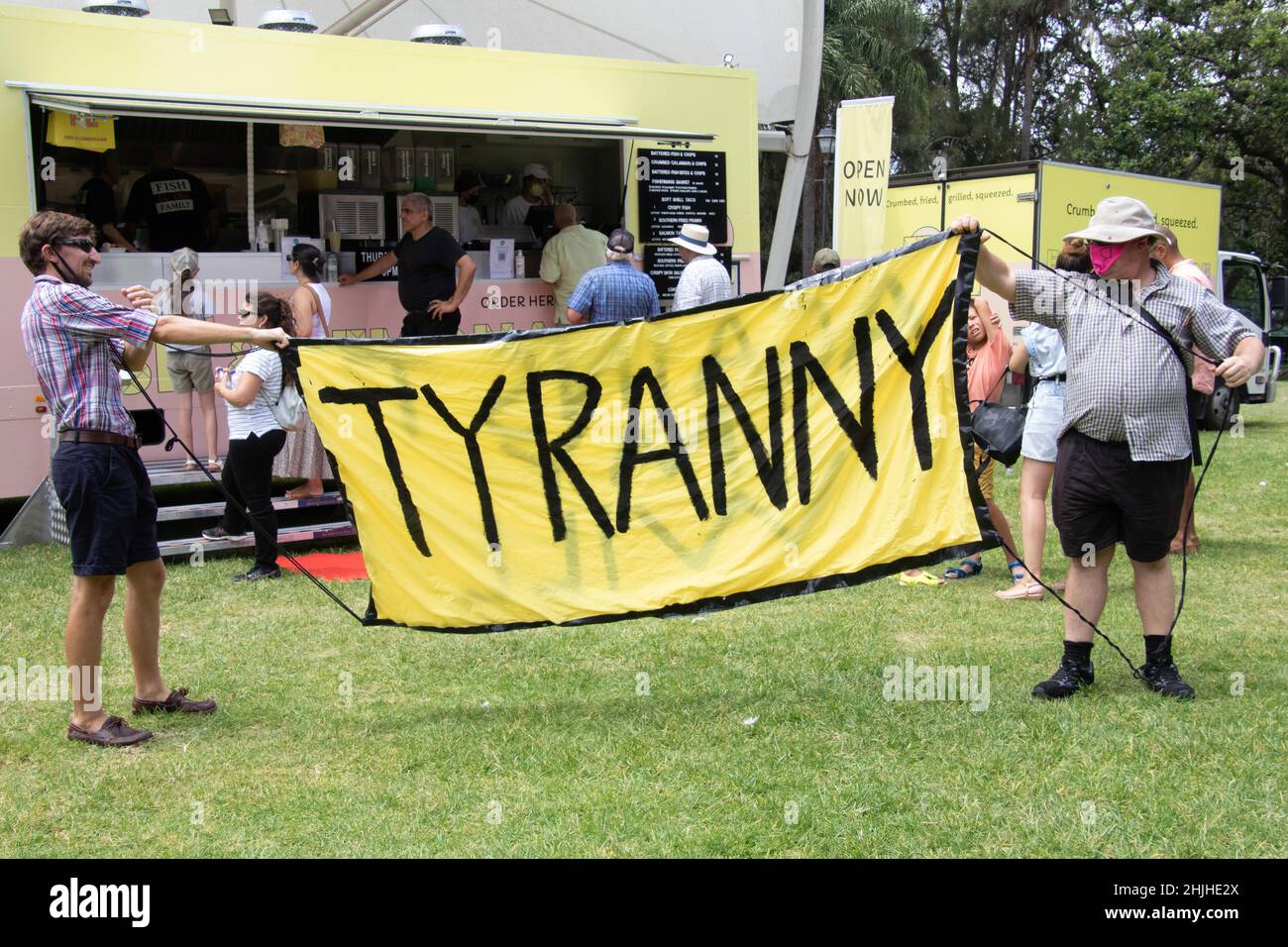 Sydney, Australia. 30th January 2022. Freedom fighter Simeon Boikov ...
