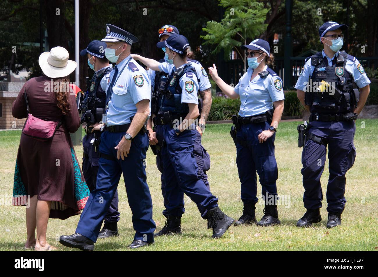 Sydney, Australia. 30th January 2022. Freedom fighter Simeon Boikov ...