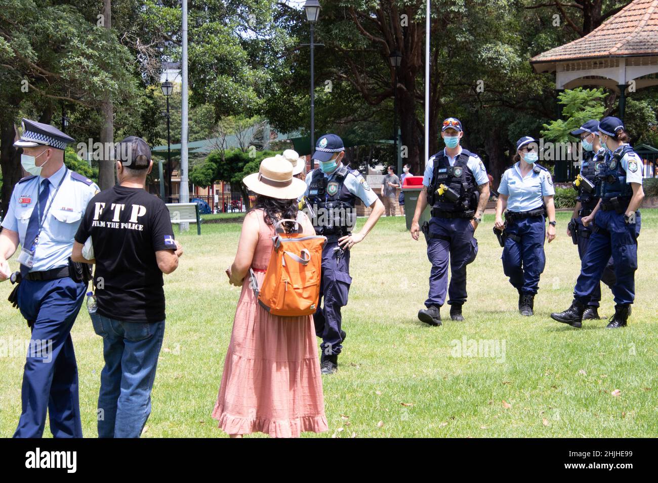 Sydney, Australia. 30th January 2022. Freedom fighter Simeon Boikov ...