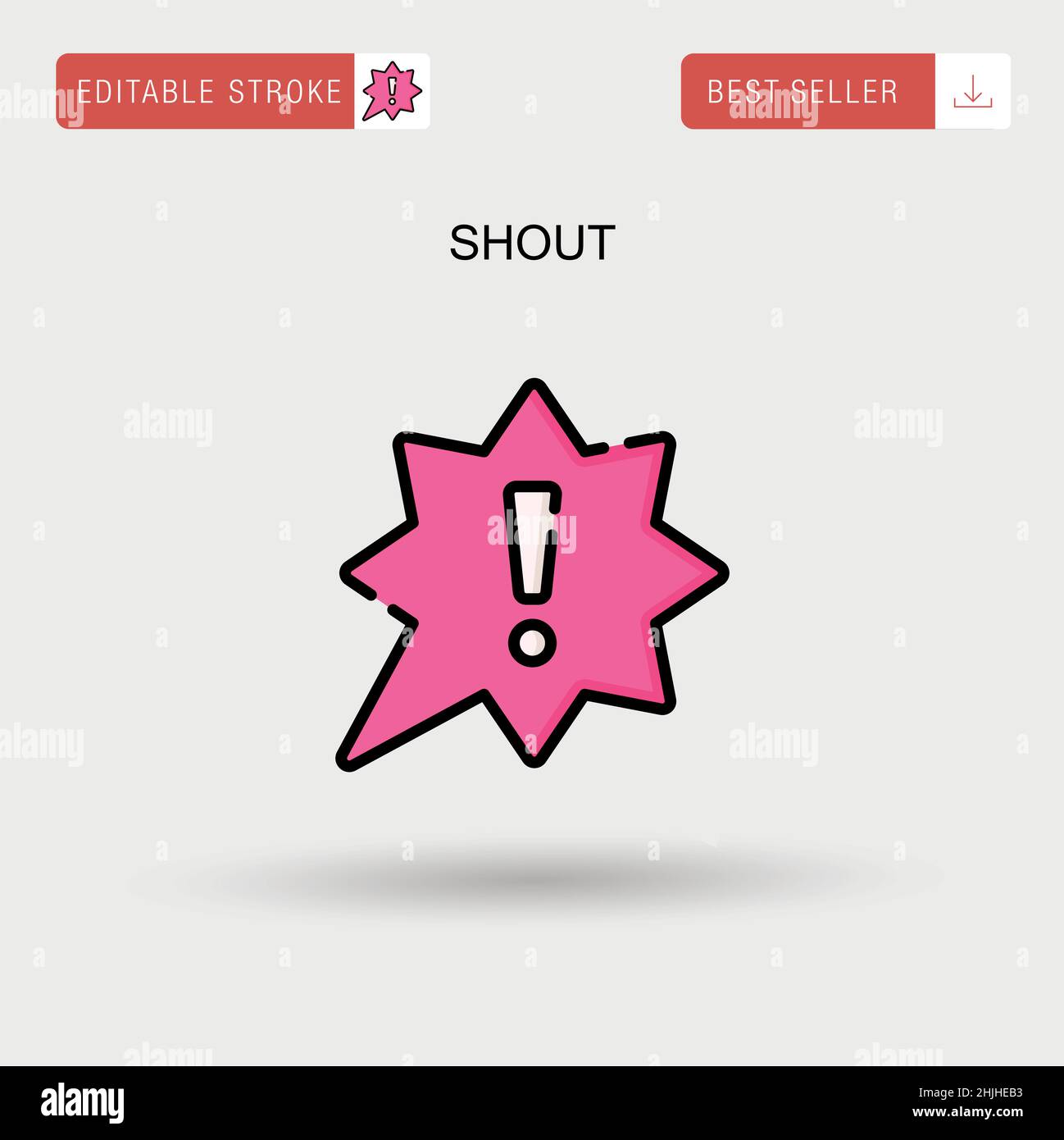 Shout Simple vector icon Stock Vector Image & Art - Alamy