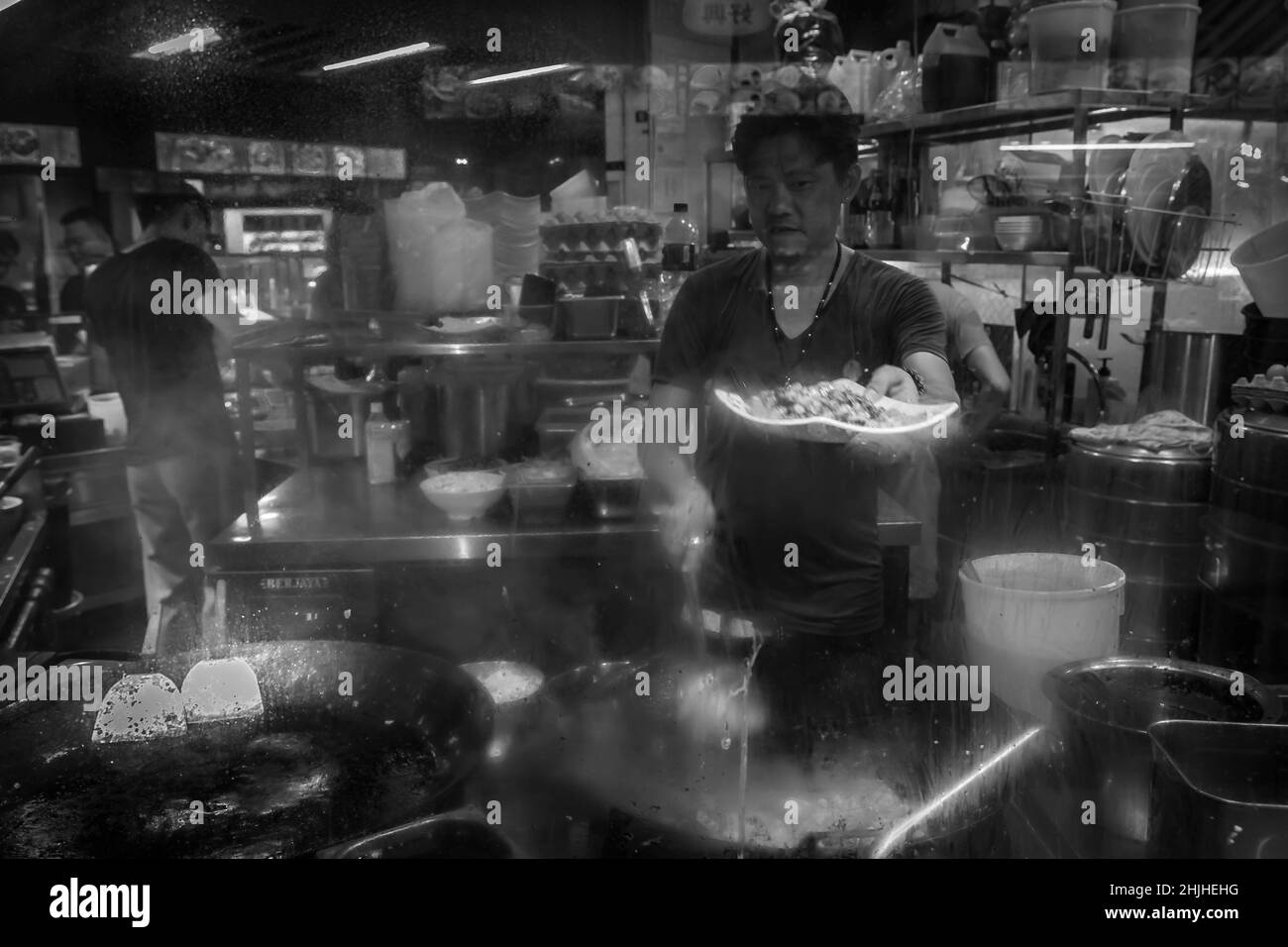 Traditional chinese food gourmet Black and White Stock Photos & Images ...