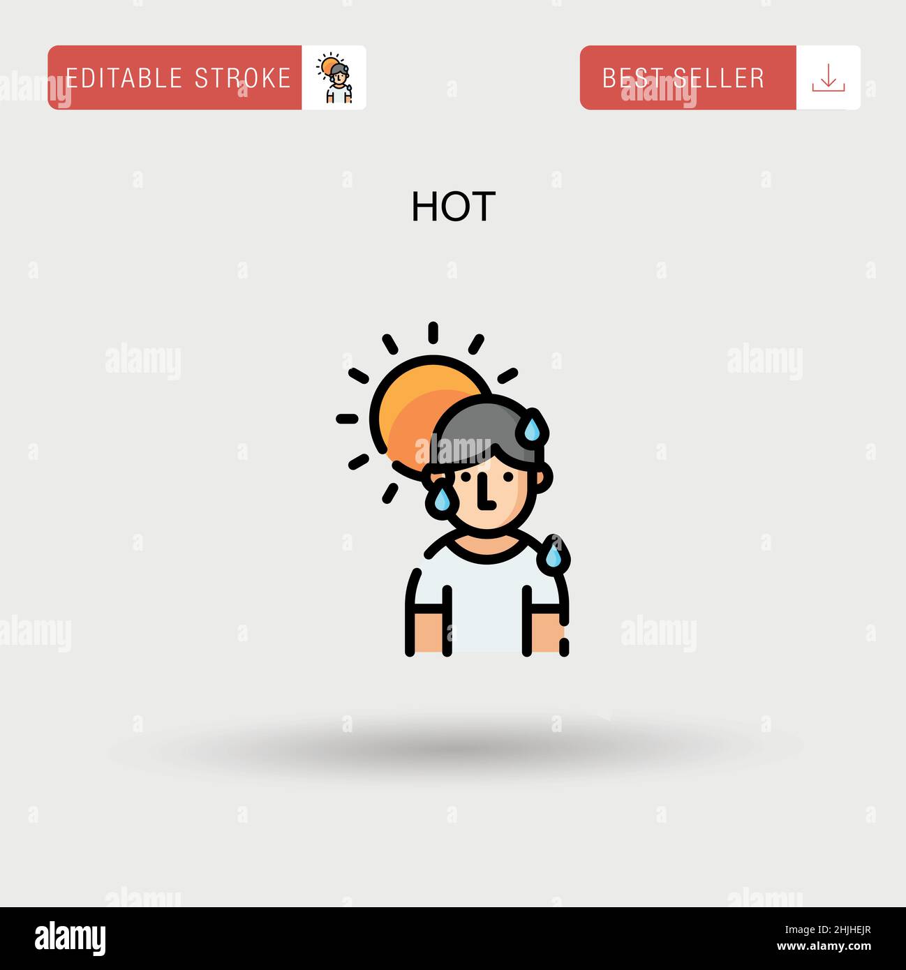 Hot background Stock Vector Images - Alamy