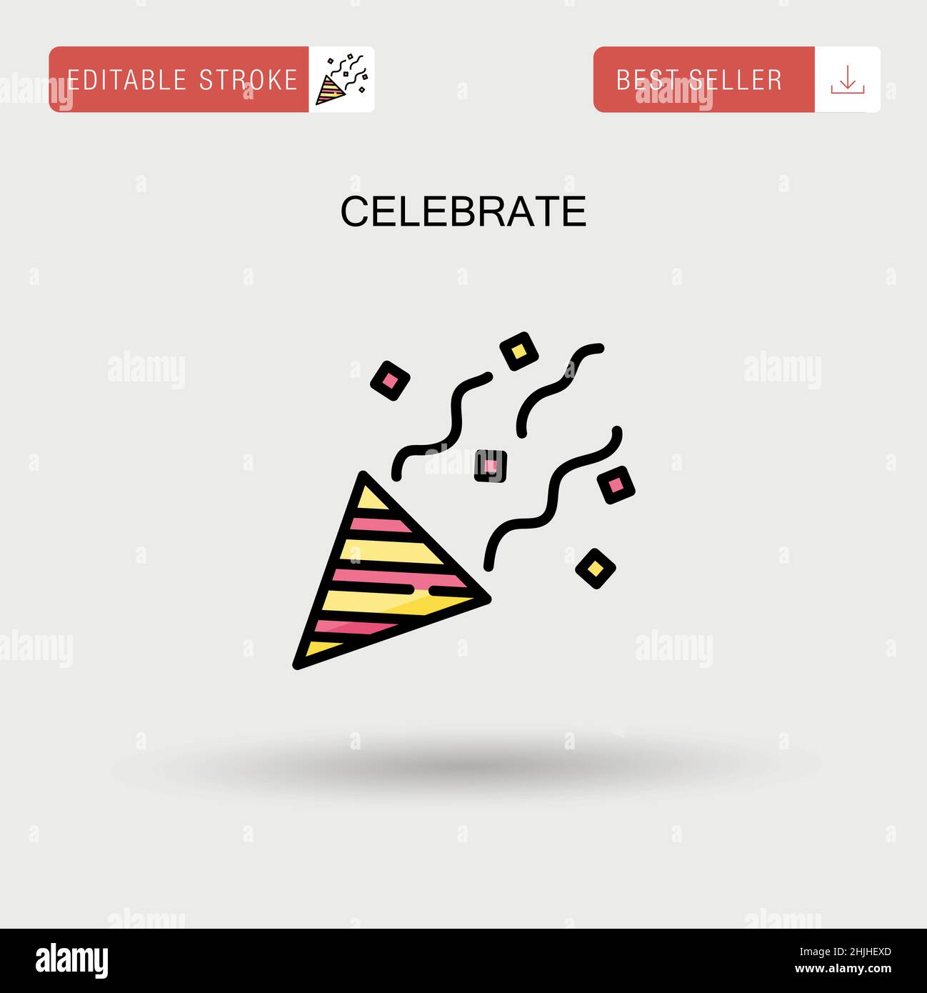 Celebrate Simple vector icon Stock Vector Image & Art - Alamy
