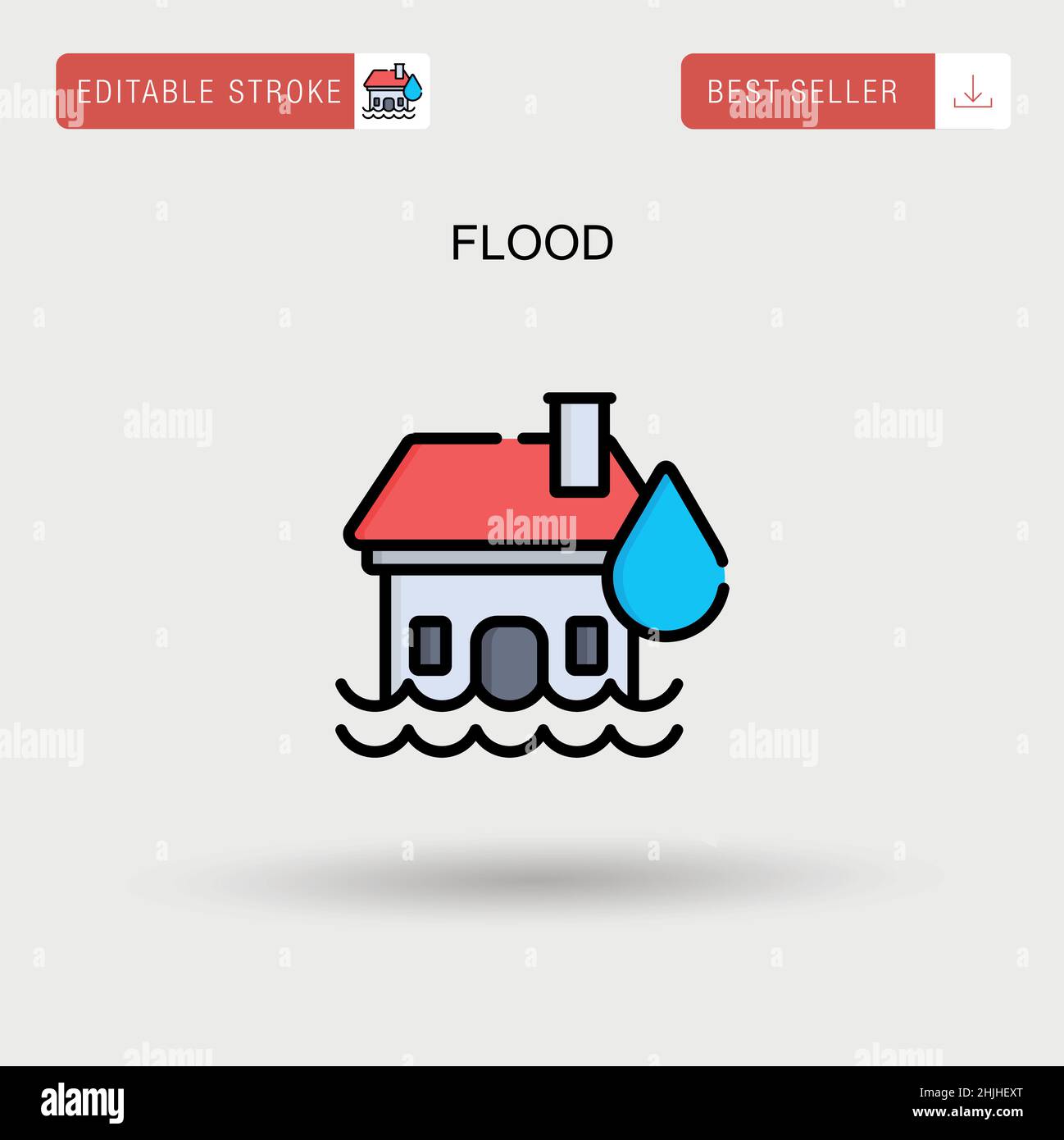 River flood warning Stock Vector Images - Alamy