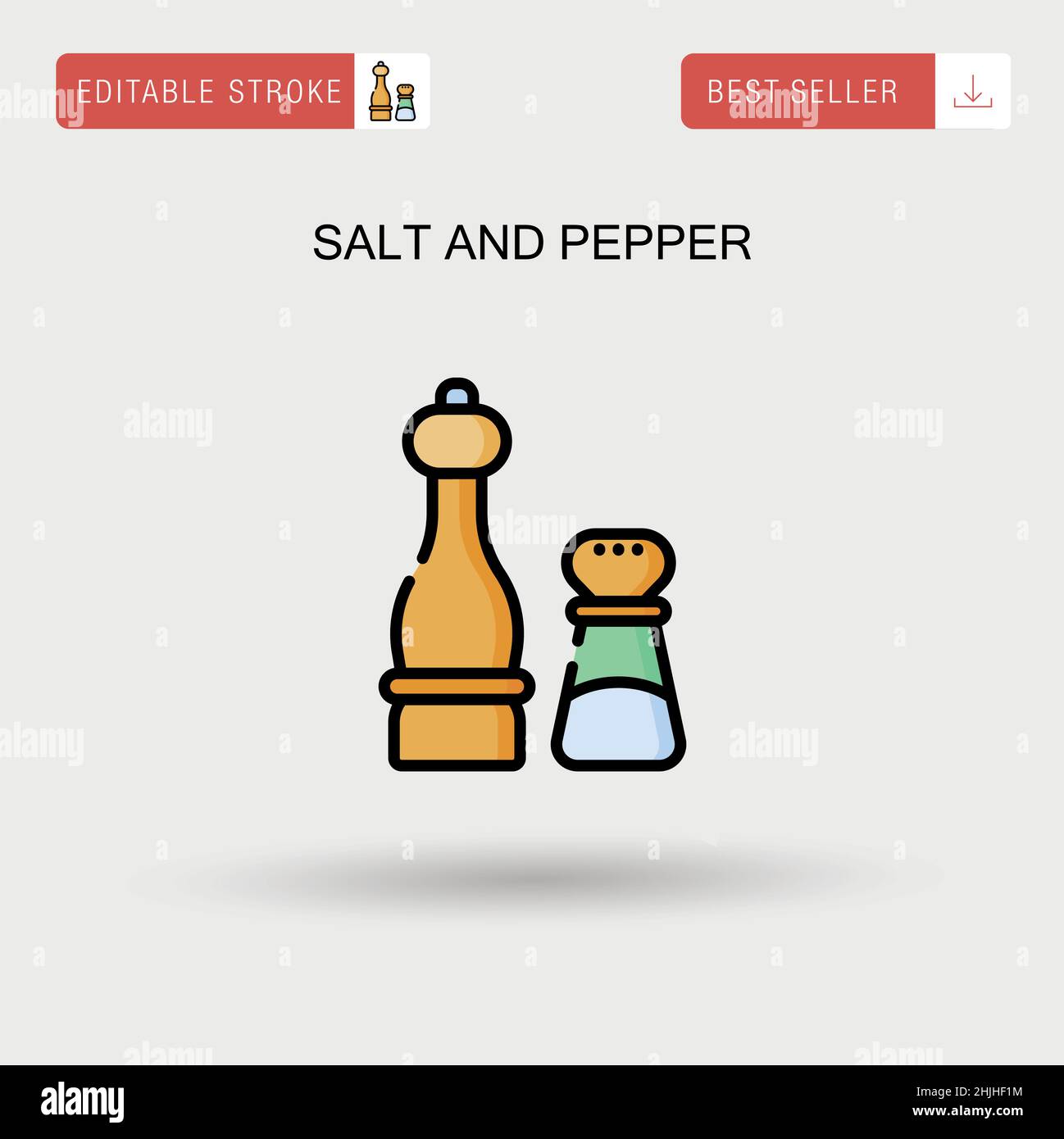 Set spice black pepper Stock Vector Images - Alamy