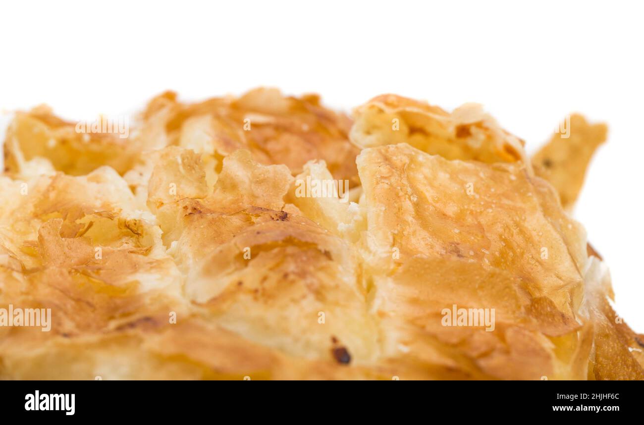 Placinta cake filled with a soft cheese as a romanian cuisine. Can be ...