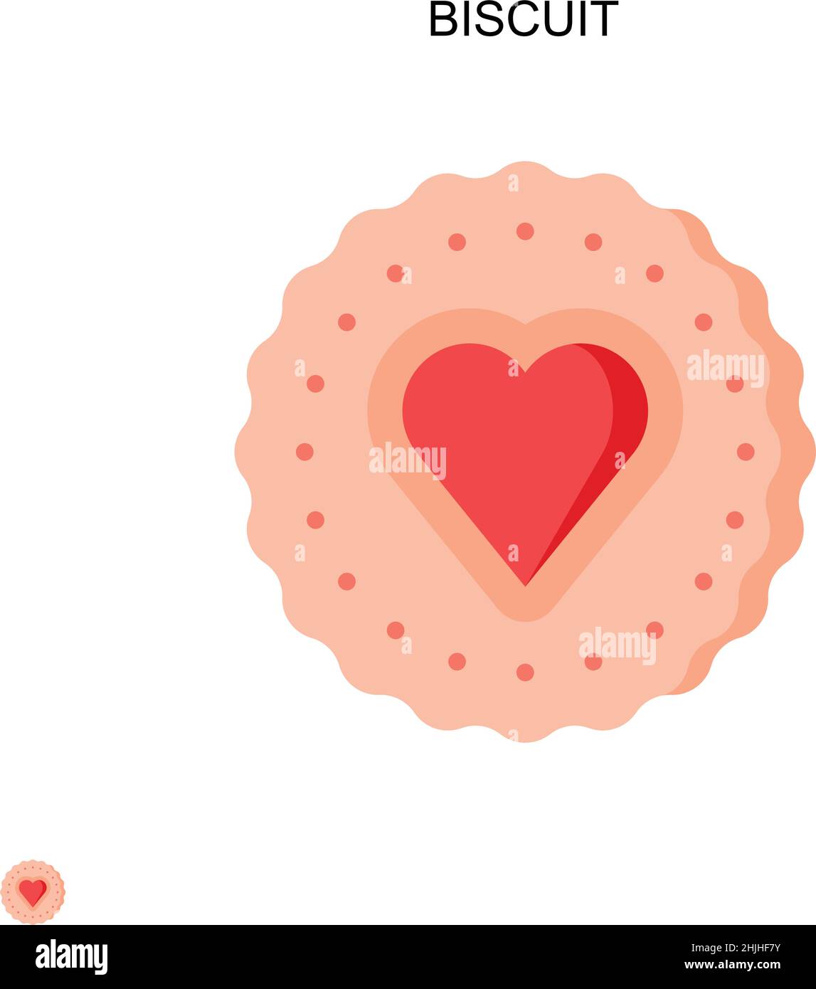 Biscuit Simple vector icon. Illustration symbol design template for web ...