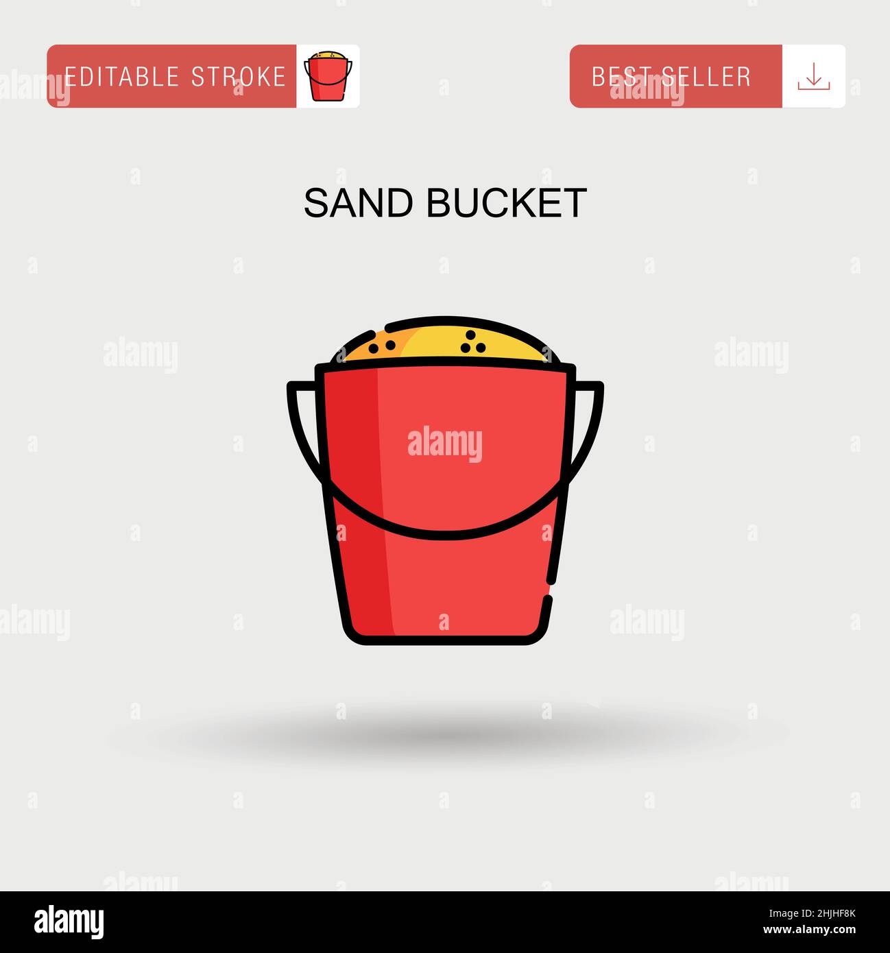 Cartoon bucket and spade Stock Vector Images - Alamy