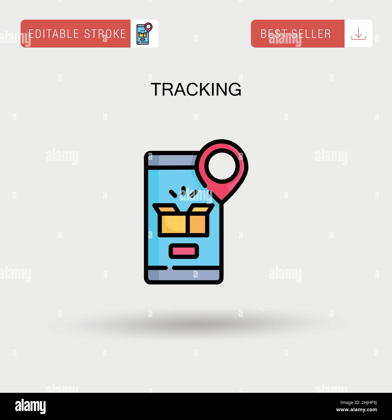Tracking Simple vector icon Stock Vector Image & Art - Alamy