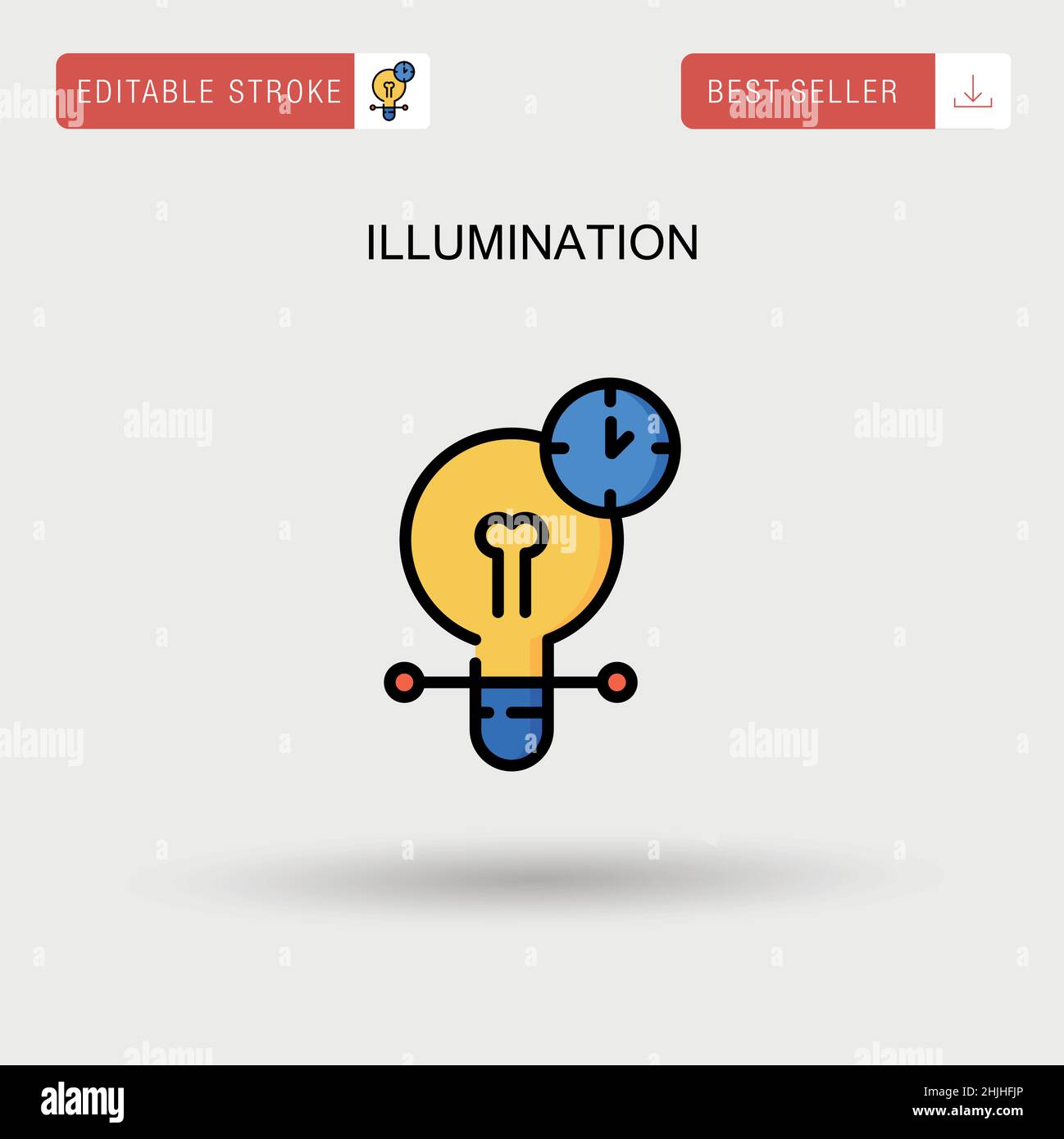 Illumination icon hi-res stock photography and images - Alamy