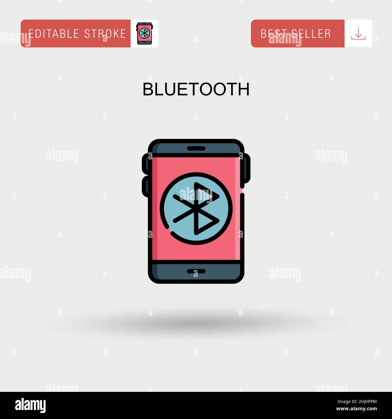 Bluetooth Simple vector icon Stock Vector Image & Art - Alamy