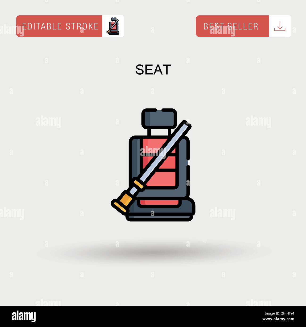 Car safety seat empty Stock Vector Images - Alamy