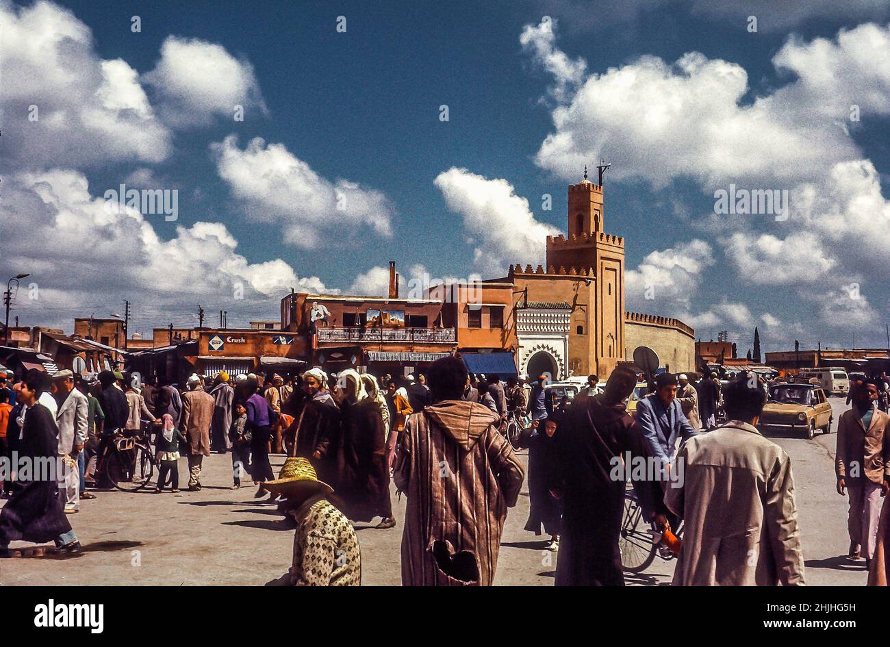 Djemaa El Fna, Square of the Dead, in the Medina of Marrakech, Morocco ...