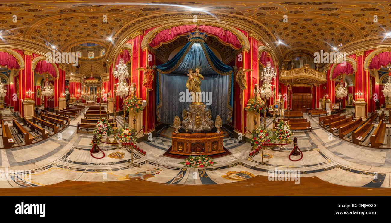 Statue of Our Lady of Graces in Zabbar, Malta Stock Photo - Alamy