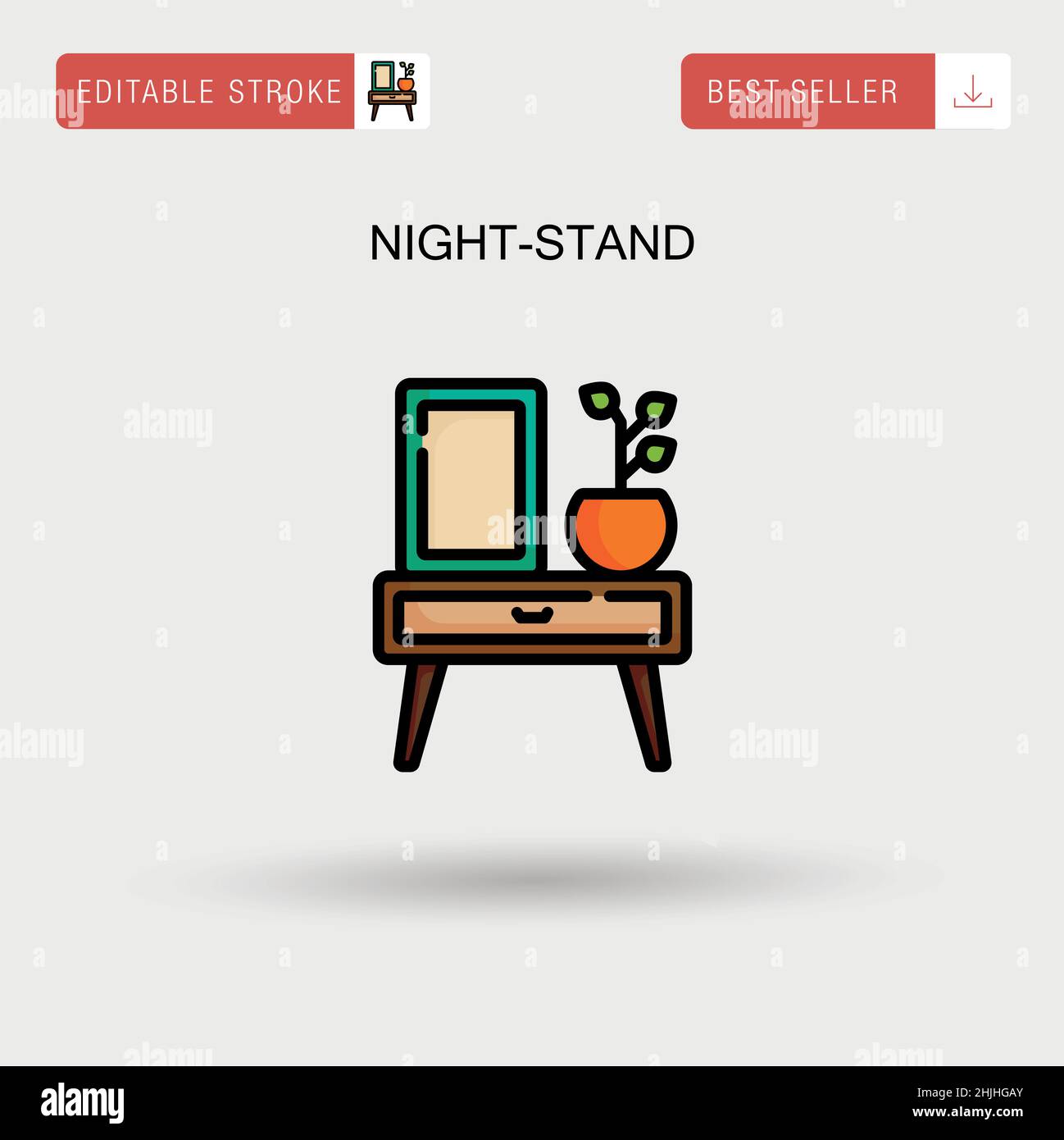 Empty house night Stock Vector Images - Alamy