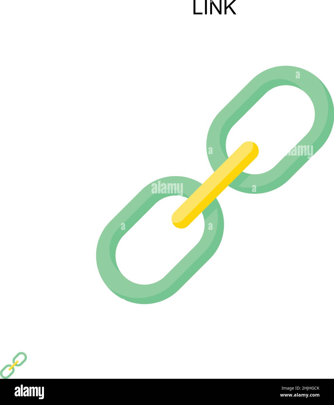 Link Simple vector icon. Illustration symbol design template for web ...