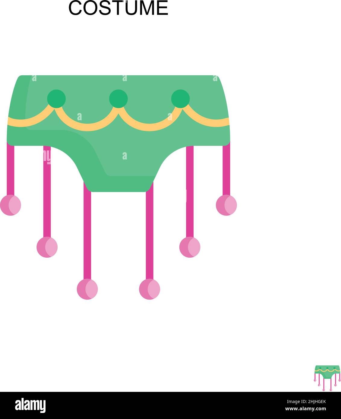 Costume Simple Vector Icon Illustration Symbol Design Template For Web Mobile Ui Element Stock