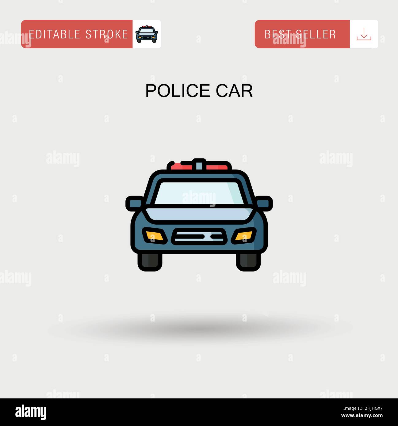 Police lights night Stock Vector Images - Alamy