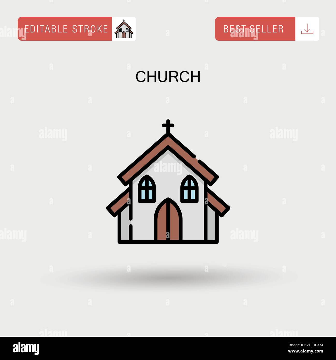 Church Simple vector icon Stock Vector Image & Art - Alamy