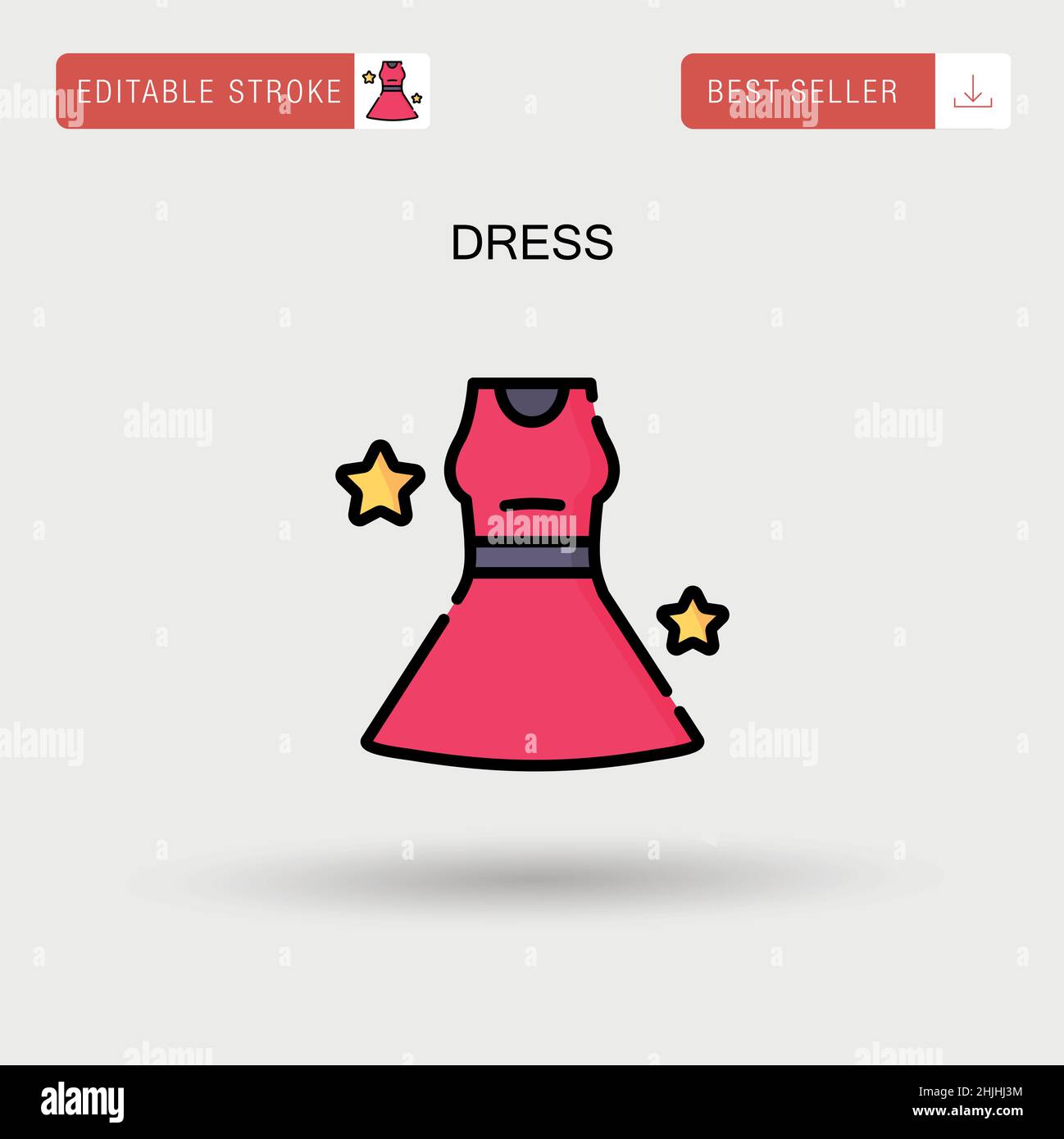 Straps gown Stock Vector Images - Alamy