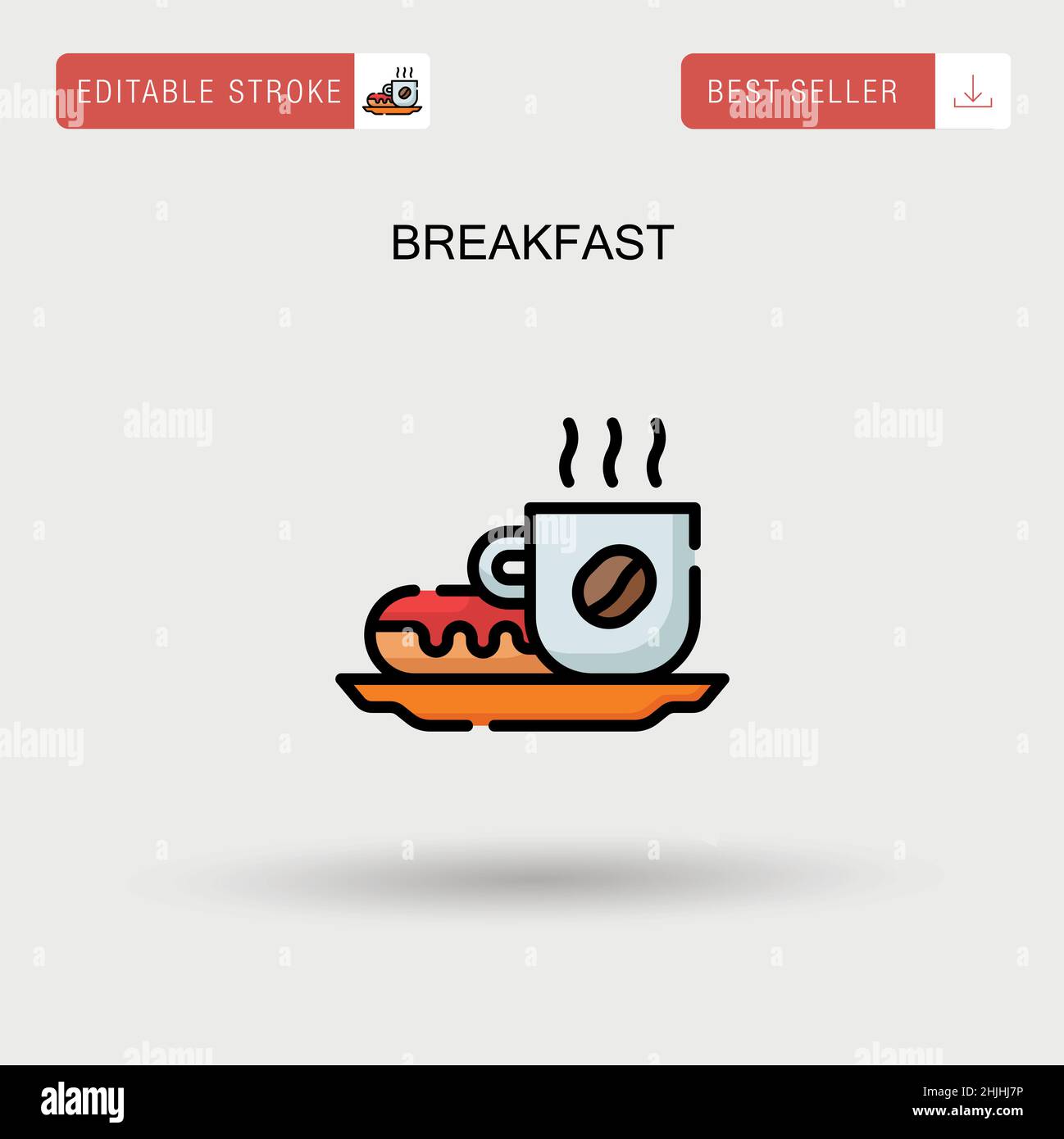 Hotel breakfast plate continental Stock Vector Images - Alamy