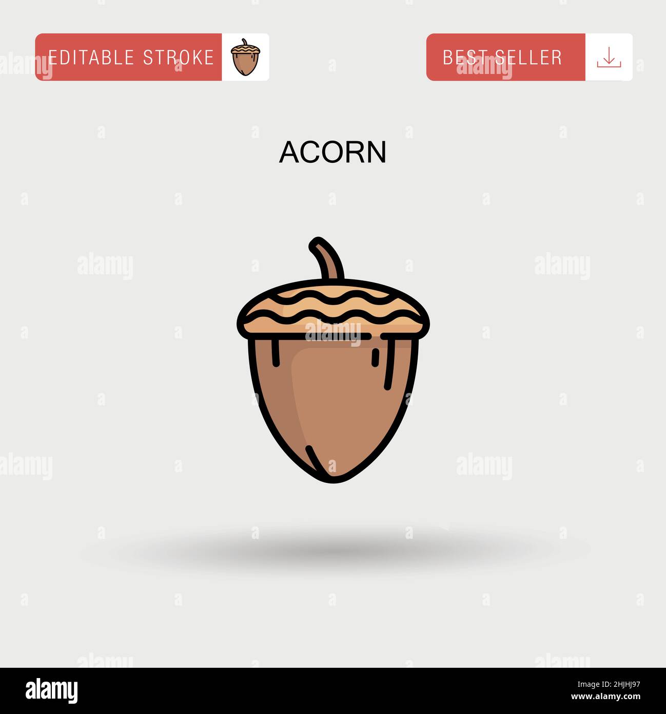 Acorn sketch hi-res stock photography and images - Alamy