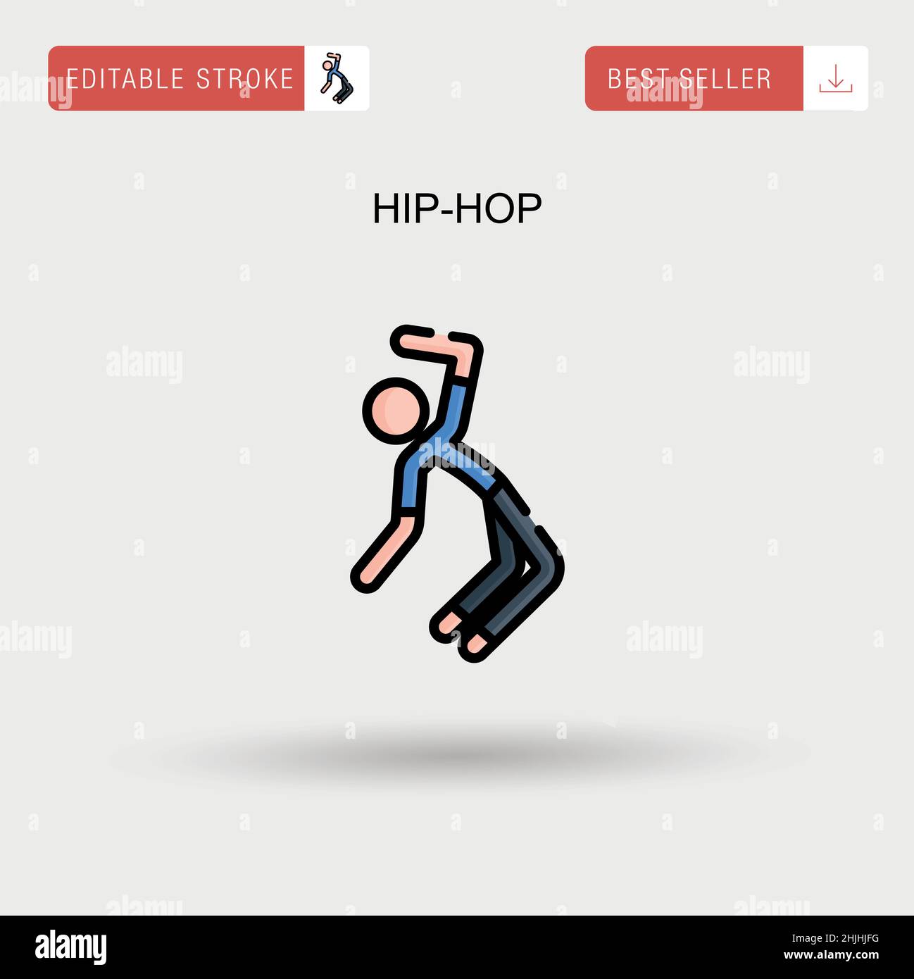 Hip-hop Simple vector icon Stock Vector Image & Art - Alamy