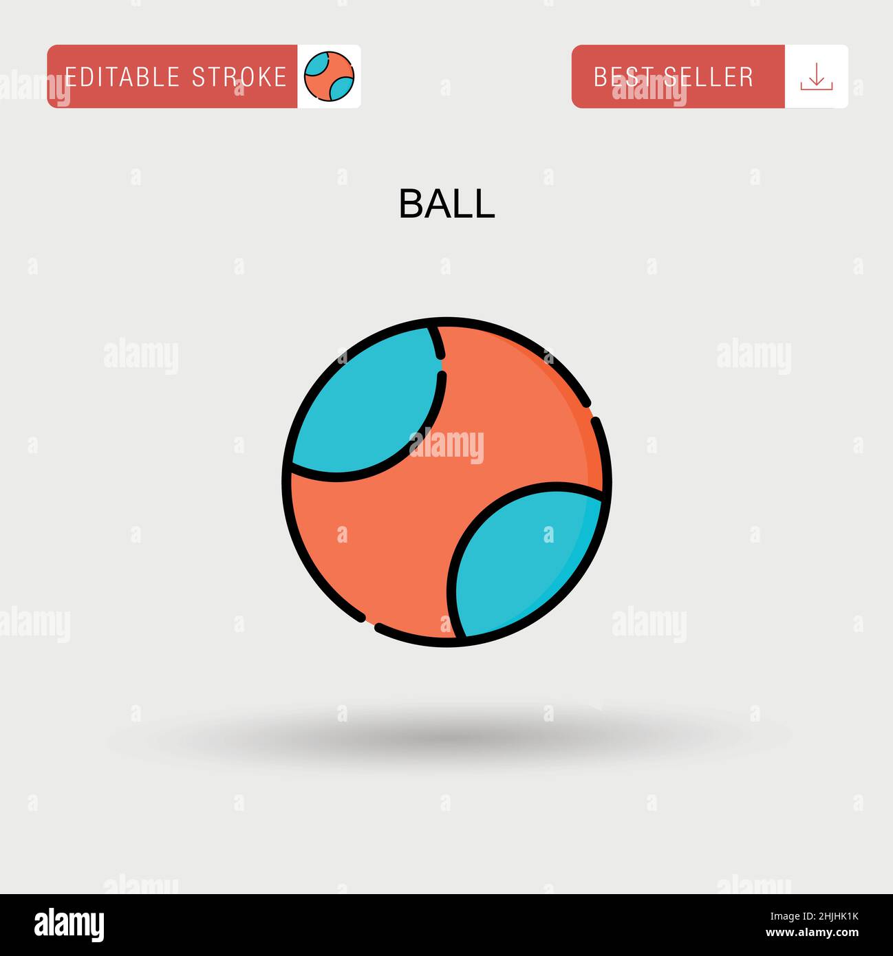 Ball Simple vector icon Stock Vector Image & Art - Alamy