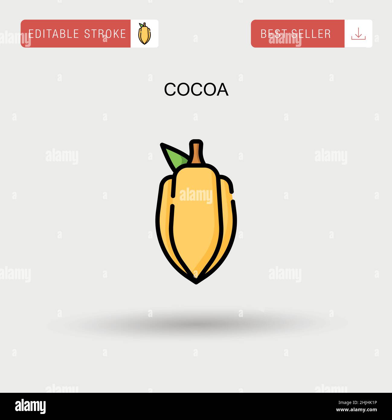 Fresh cocoa powder drink Stock Vector Images - Alamy