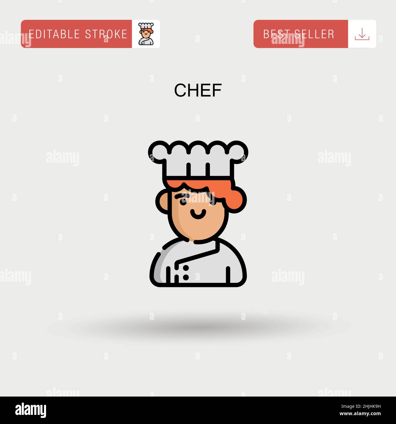 Vector black icon man restaurant plate hi-res stock photography and ...