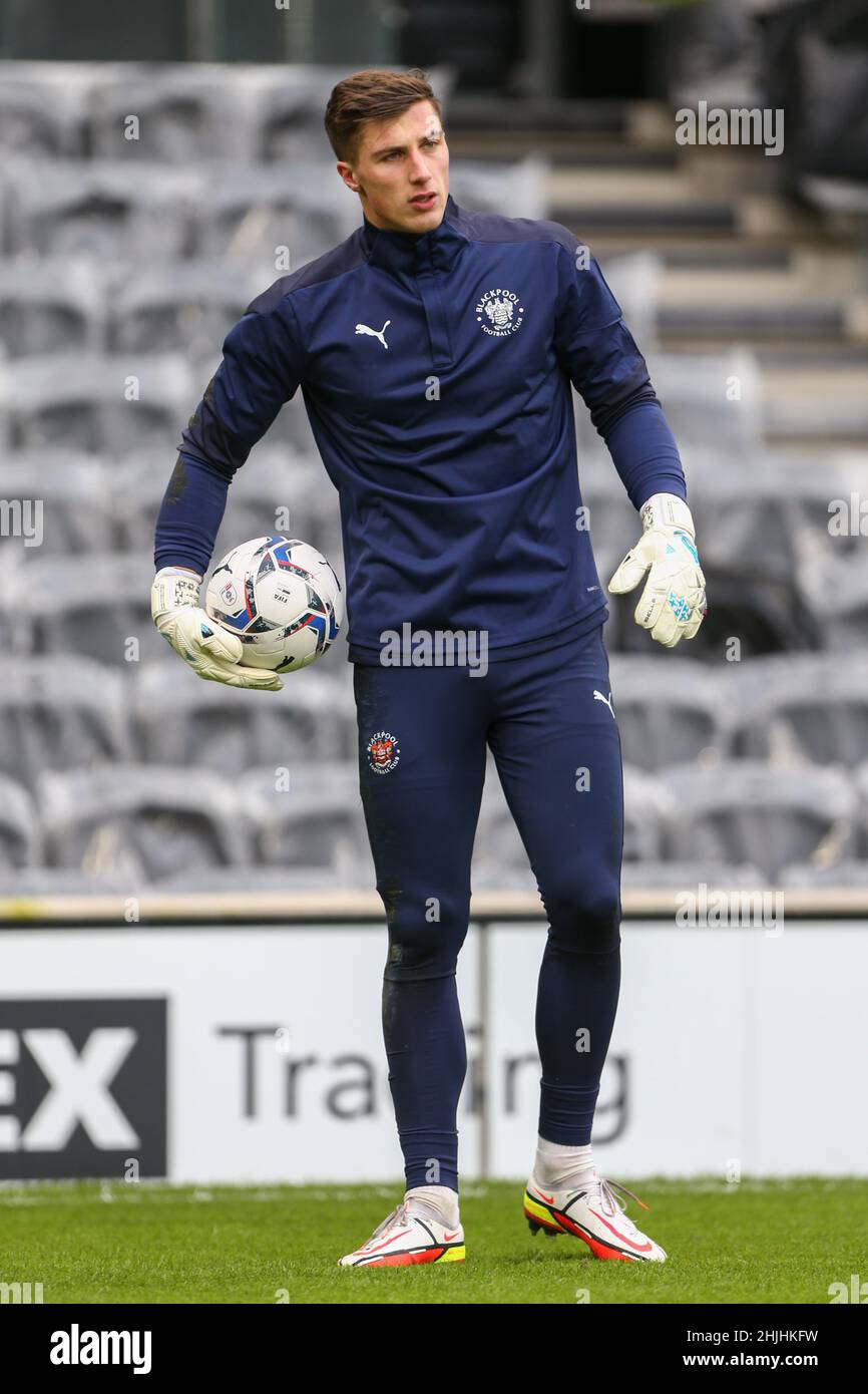 Stuart Moore #13 of Blackpool Stock Photo - Alamy