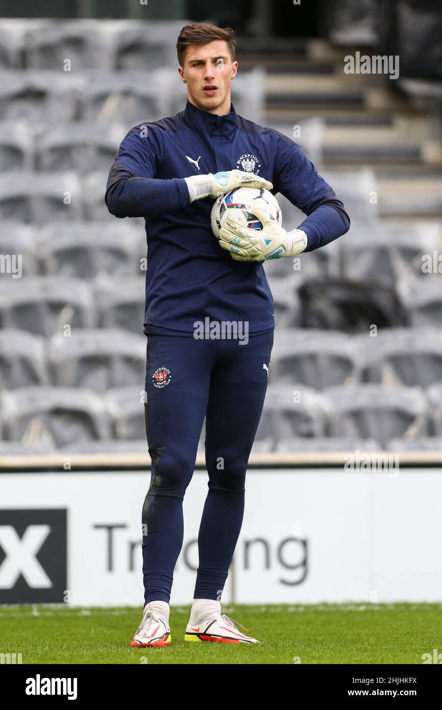 Stuart Moore #13 of Blackpool Stock Photo - Alamy