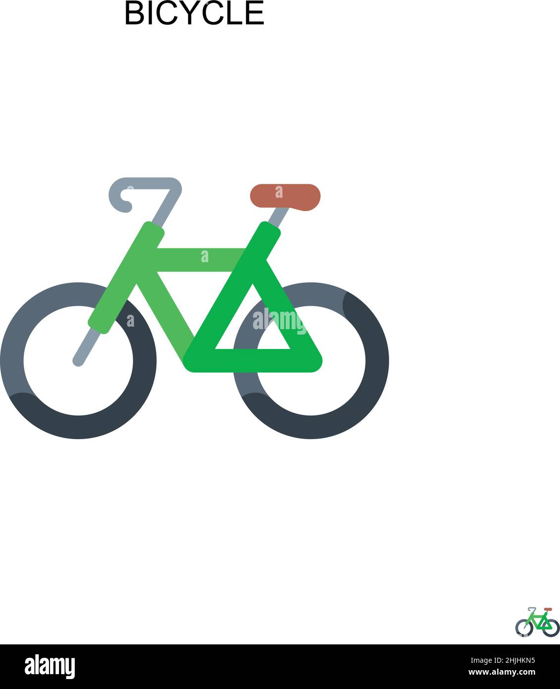 Bicycle Simple vector icon. Illustration symbol design template for web ...