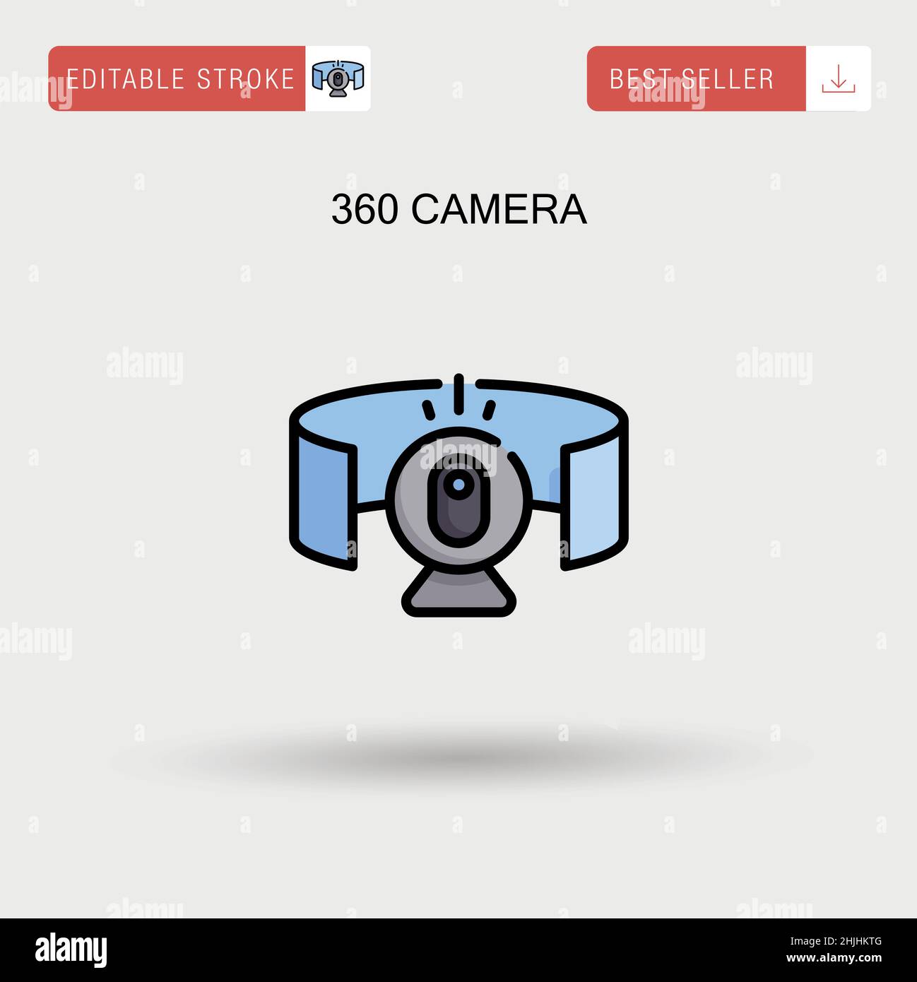 360 camera Simple vector icon Stock Vector Image & Art - Alamy