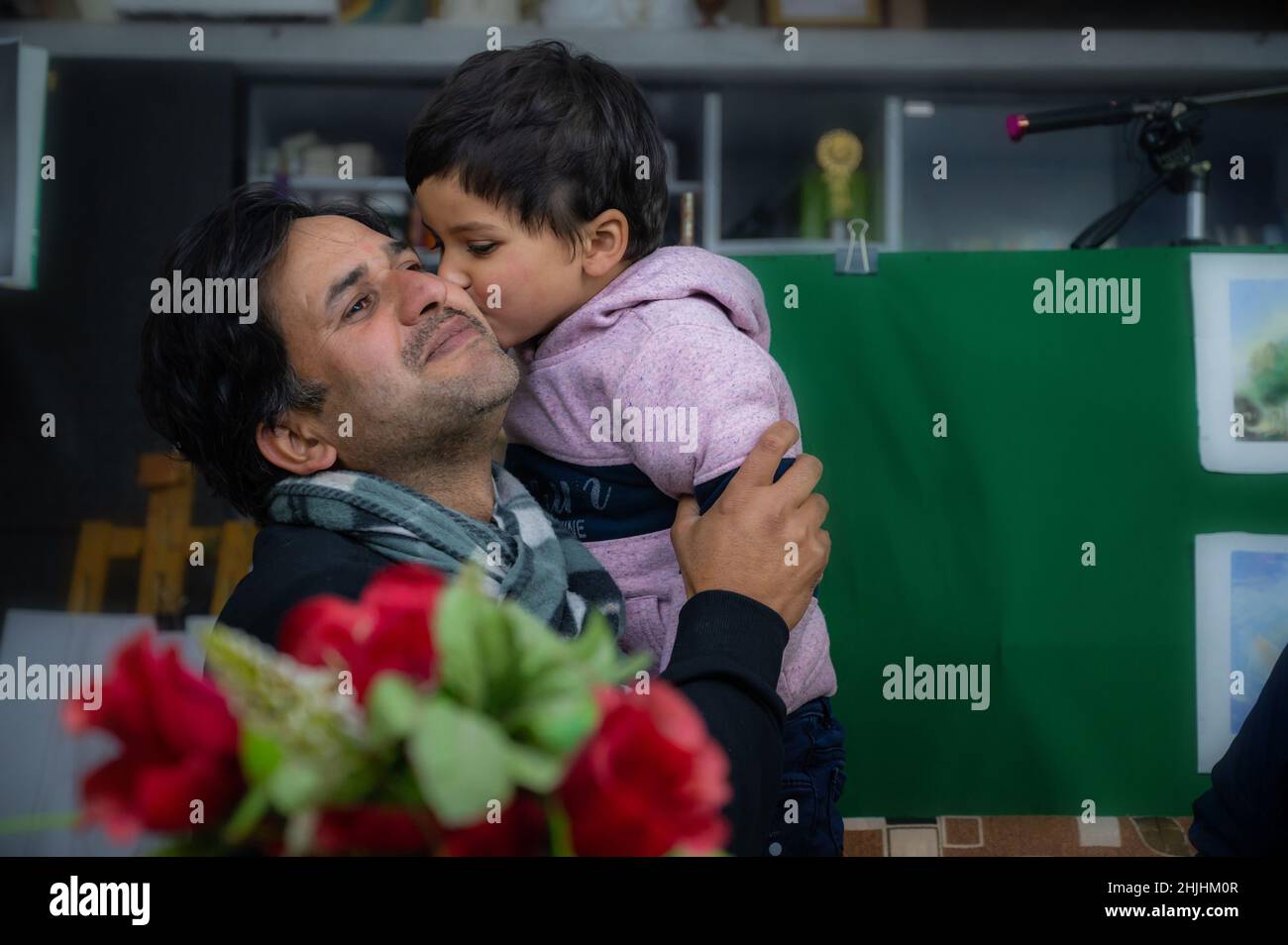 suddenly the love between the child and his father was captured in the ...