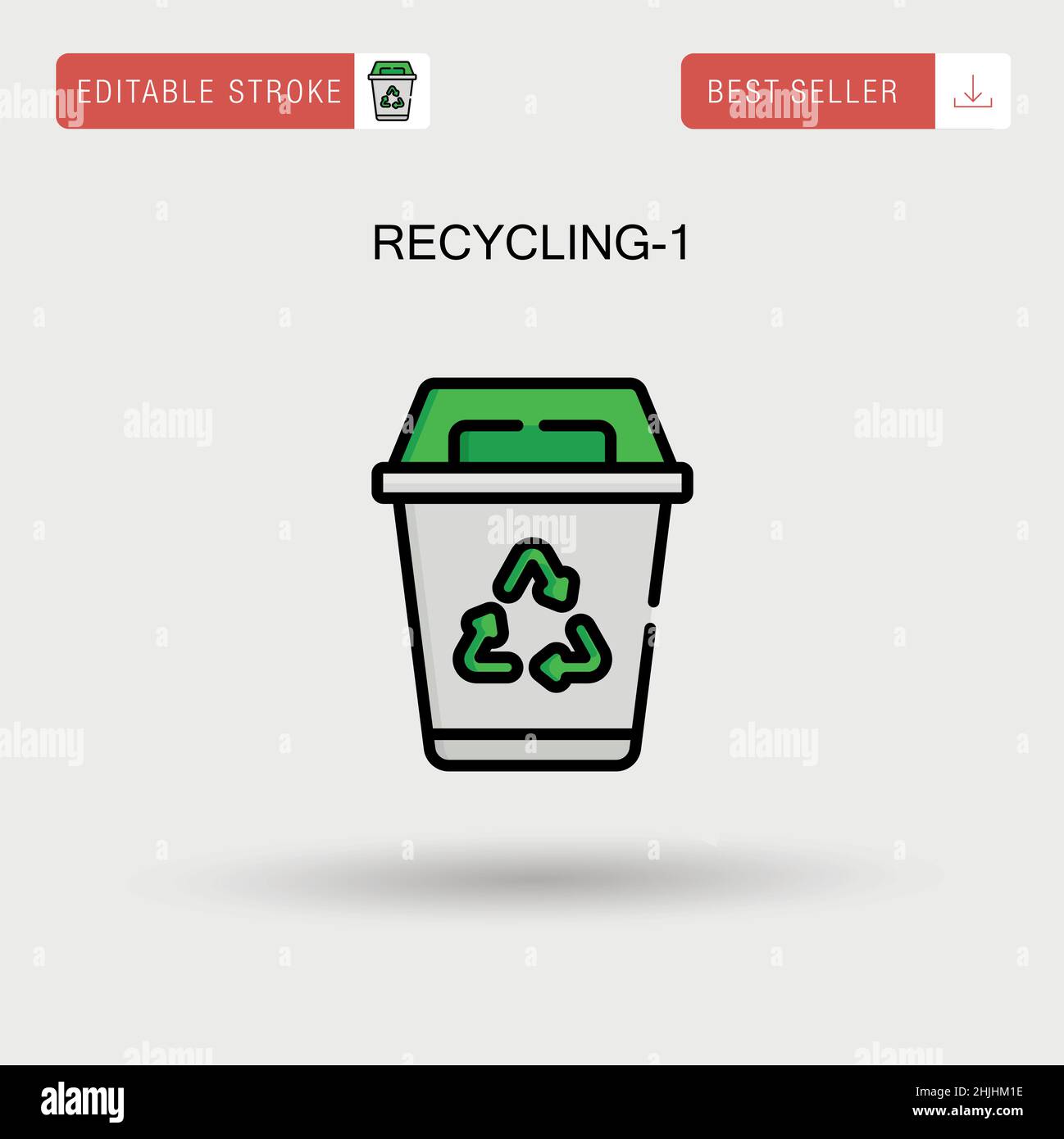 Recycling outline vector icon hi-res stock photography and images - Alamy