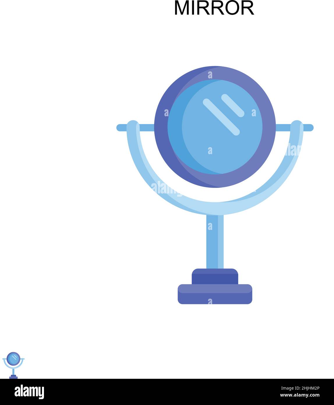 Mirror Simple vector icon. Illustration symbol design template for web ...