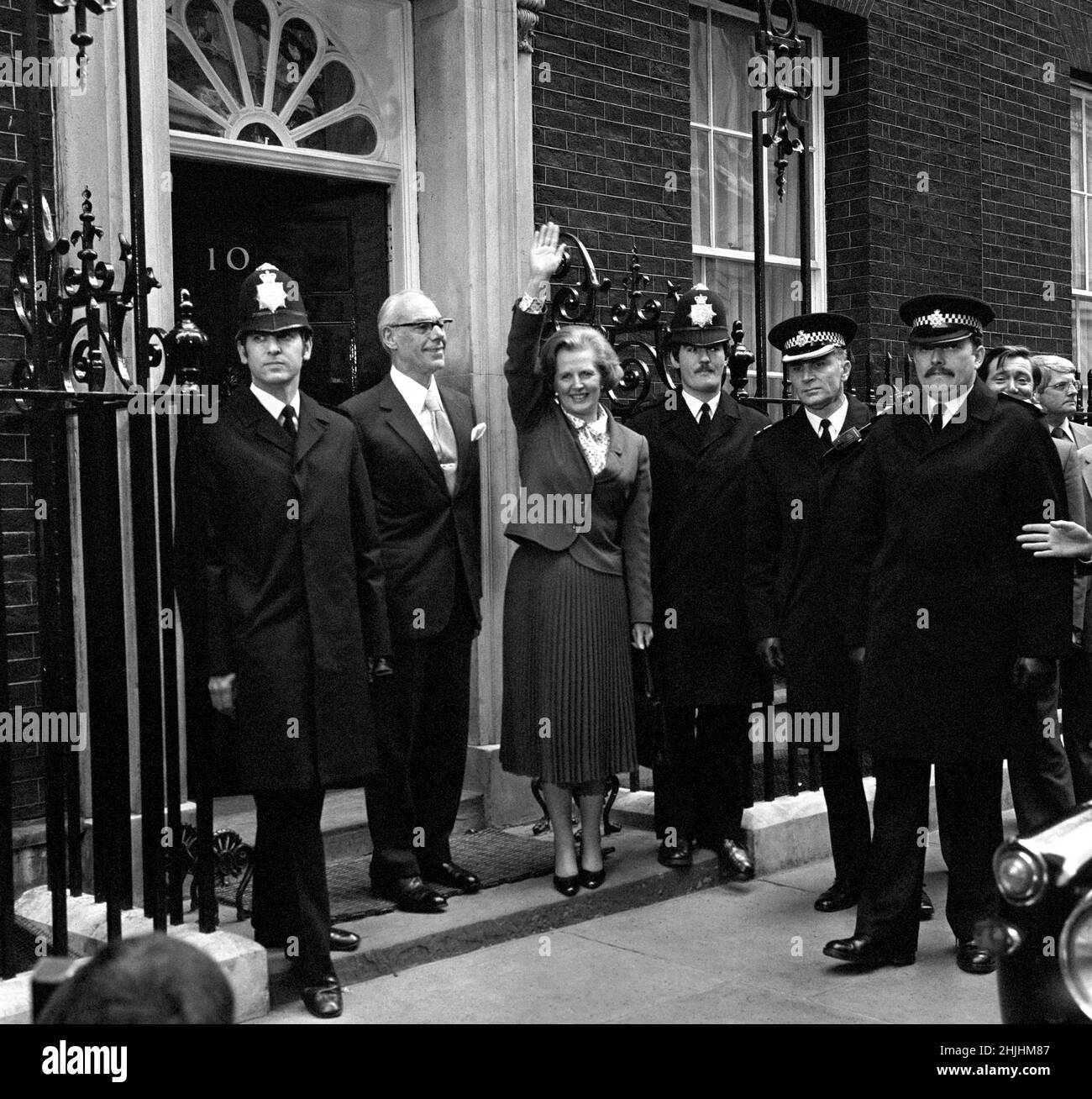 1979: File photo dated May 1979 of Margaret Thatcher on the doorstep of ...