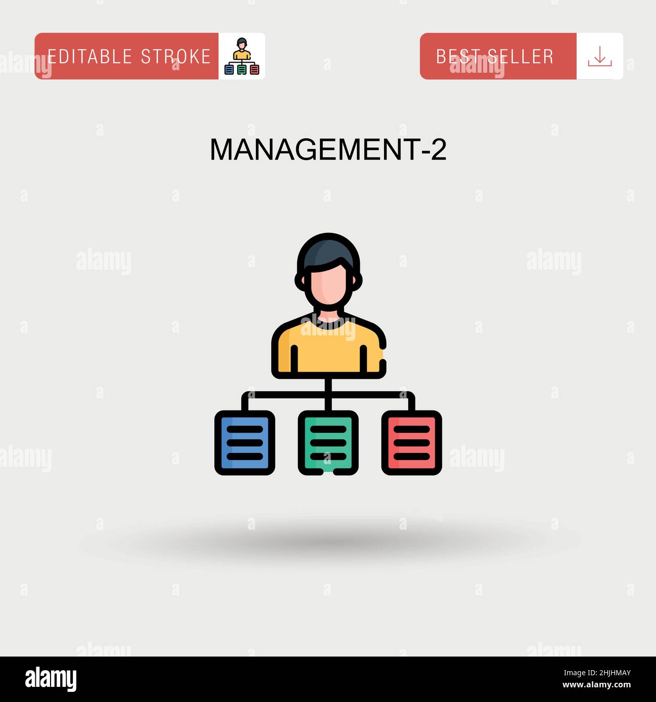 Management-2 Simple vector icon Stock Vector Image & Art - Alamy