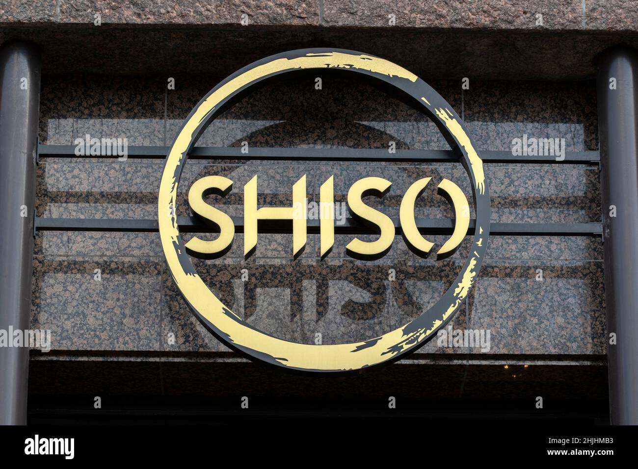 Billboard Shiso Restaurant At Amsterdam The Netherlands 28-1-2022 Stock ...