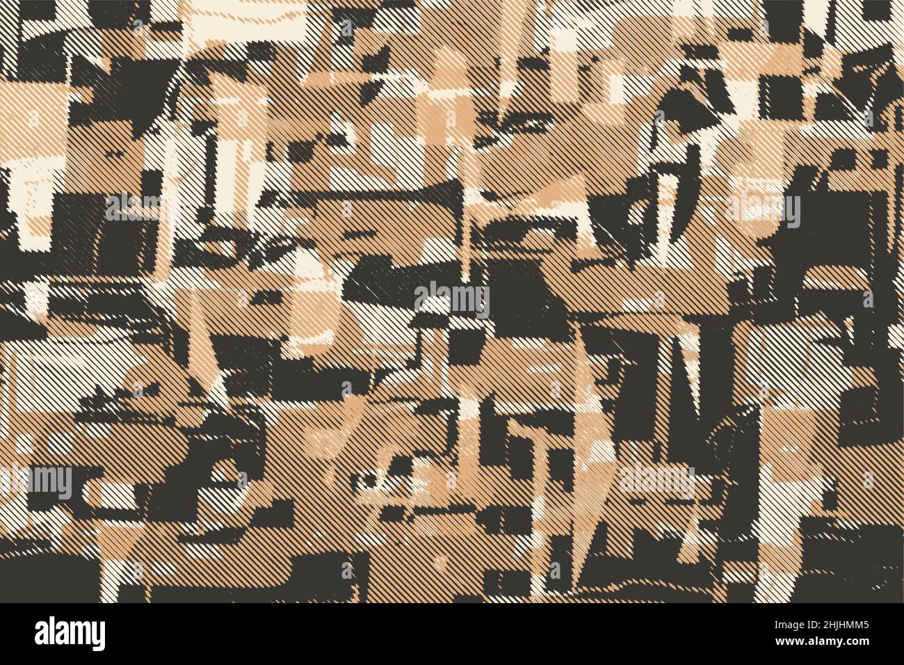 Abstract Background, Retro Engraving Style. Vector Illustration Stock ...