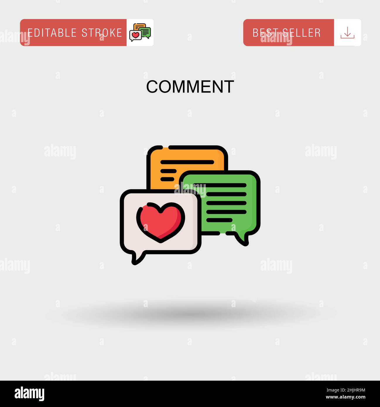 Comment vector icon design Stock Vector Images - Alamy