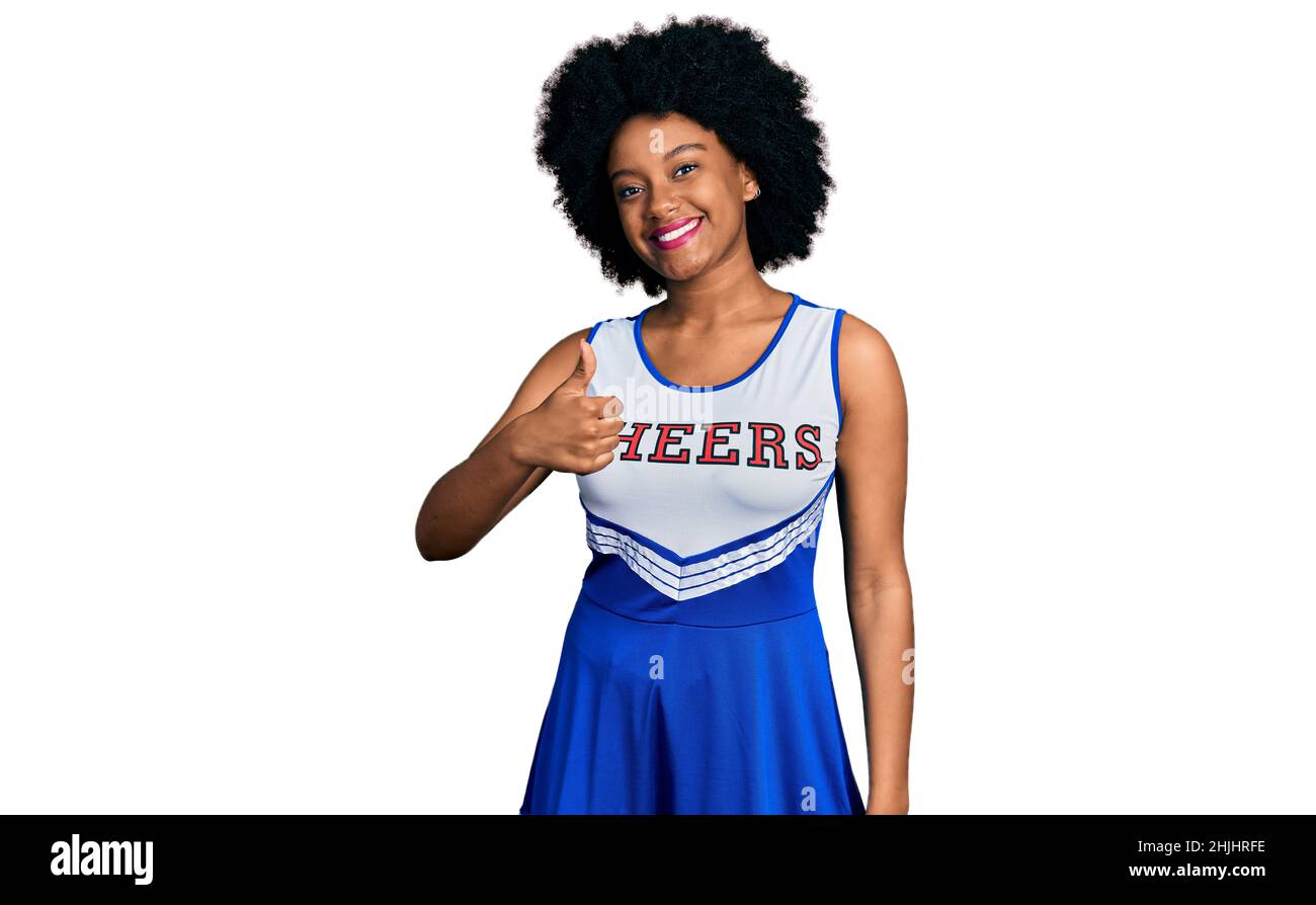 Portrait young smiling cheerleader woman hi-res stock photography and ...