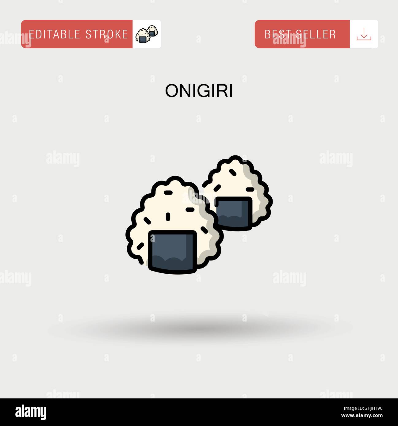 Onigiri traditional japanese food Stock Vector Images - Alamy