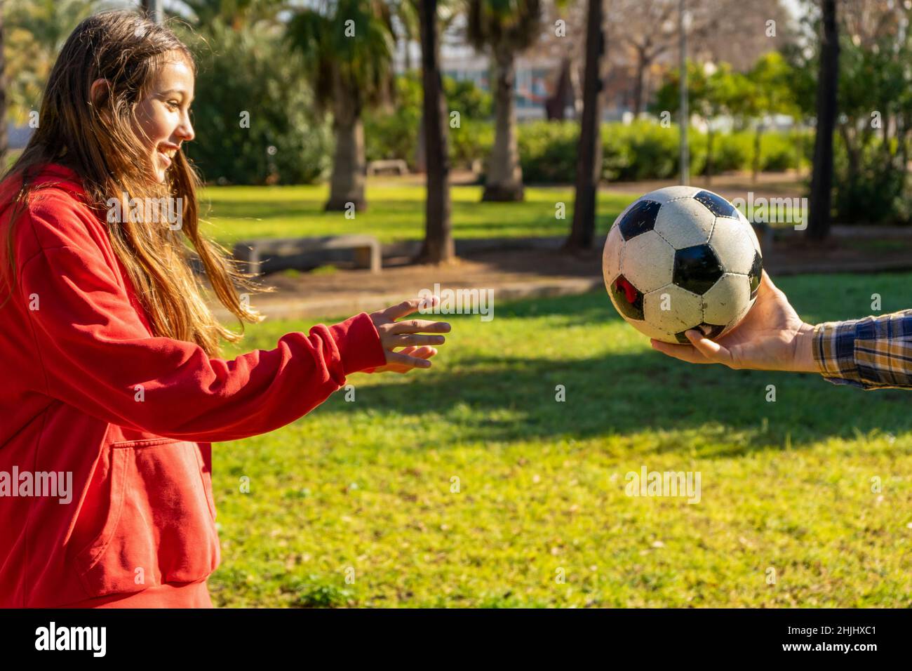 Girl Practice Soccer