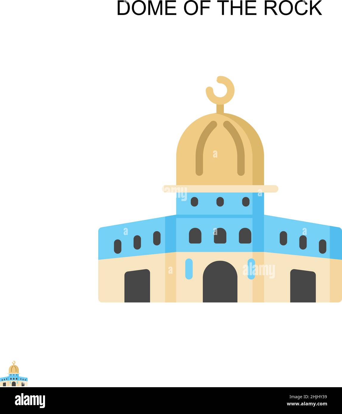 Dome of the rock Stock Vector Images - Alamy