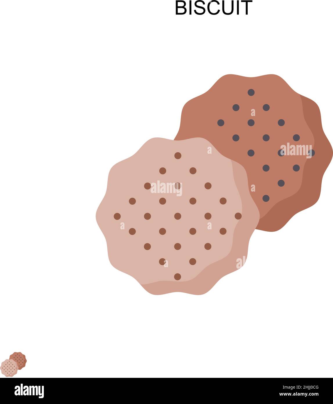 Biscuit Simple vector icon. Illustration symbol design template for web ...